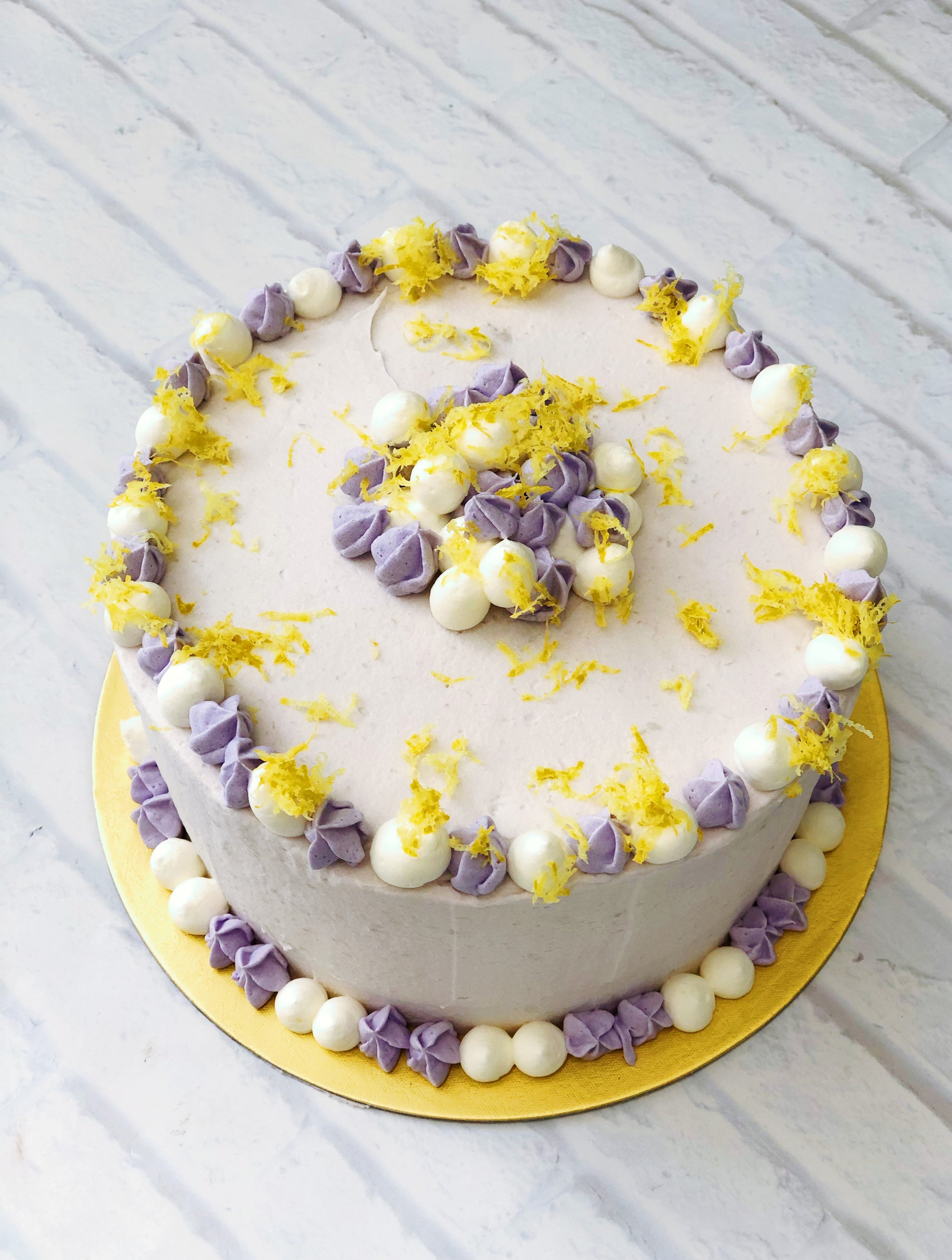 Taro fresh cream cake | LOUIS XIV CAKE AND WEDDING